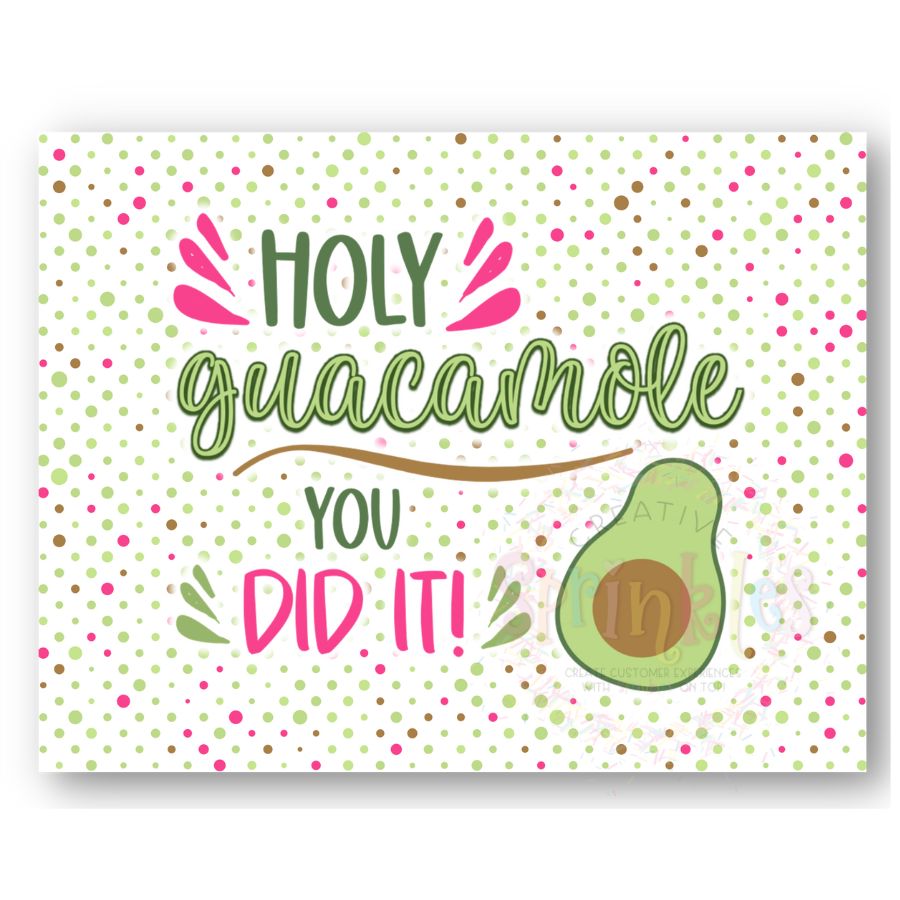 Holy Guacamole Postcard – Creative Sprinkles