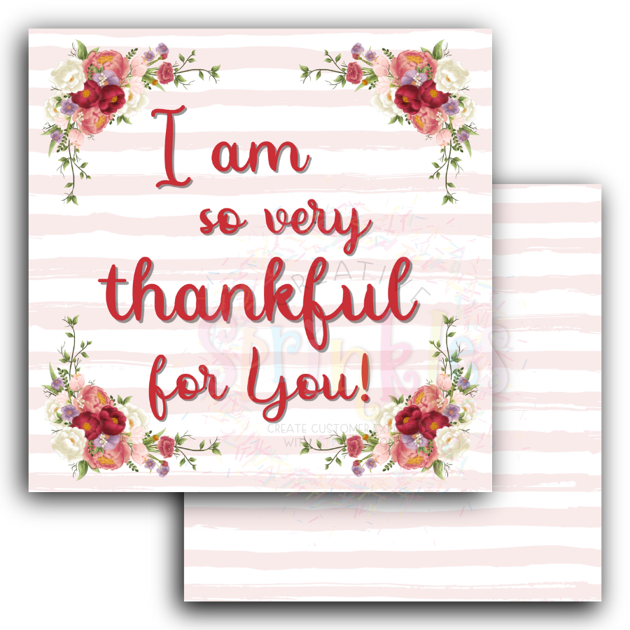 I am Thankful for You Card – Creative Sprinkles