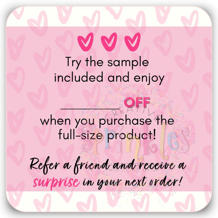 Sample Reorder Card – Creative Sprinkles