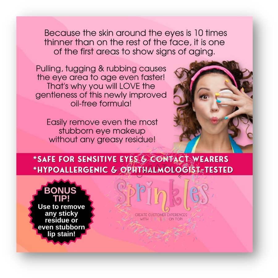**UPDATED** Eye Makeup Remover Card – Creative Sprinkles
