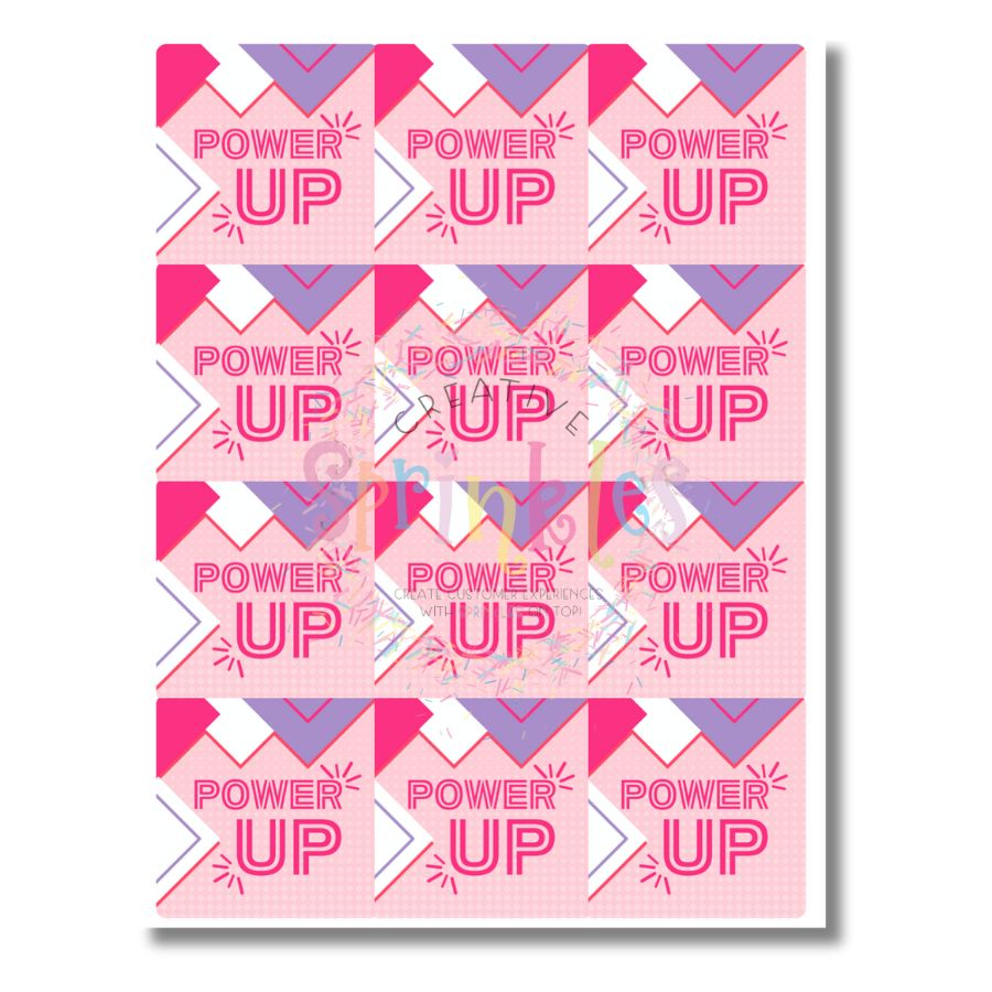 Power Up Stickers – Creative Sprinkles
