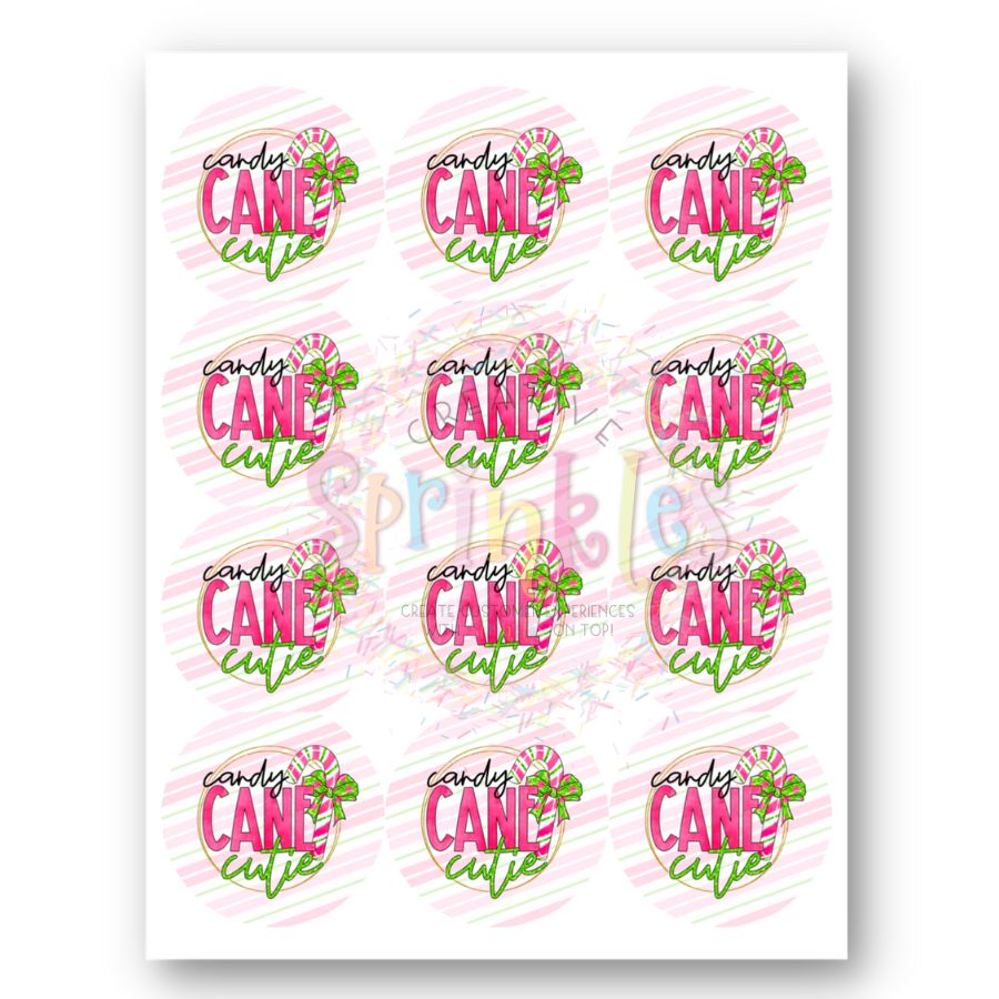 Candy Cane Cutie Sticker – Creative Sprinkles