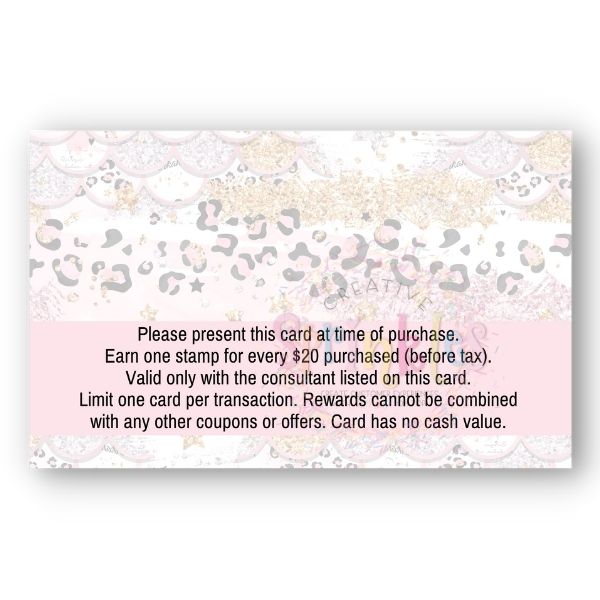Pamper Rewards Punch Card – Creative Sprinkles