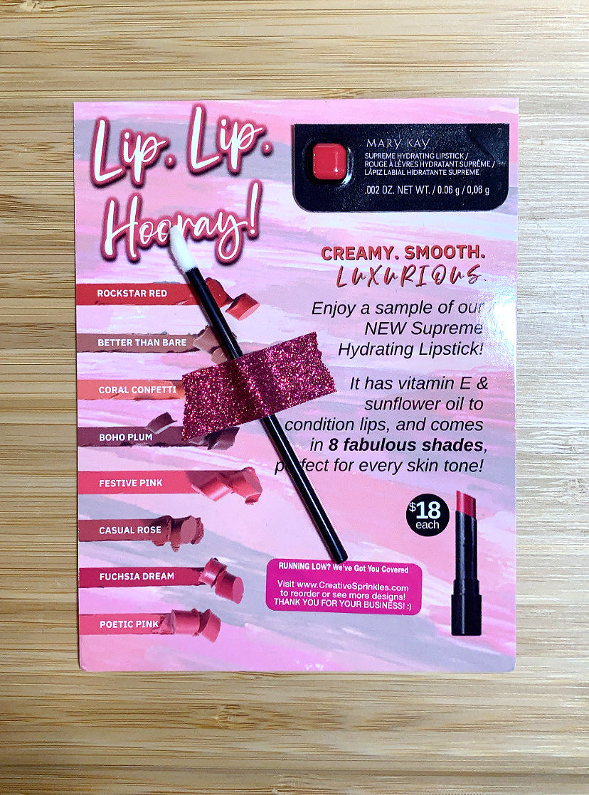 Lipstick Sampler Card Set – Creative Sprinkles