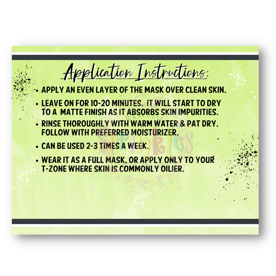 Charcoal Mask Card – Creative Sprinkles