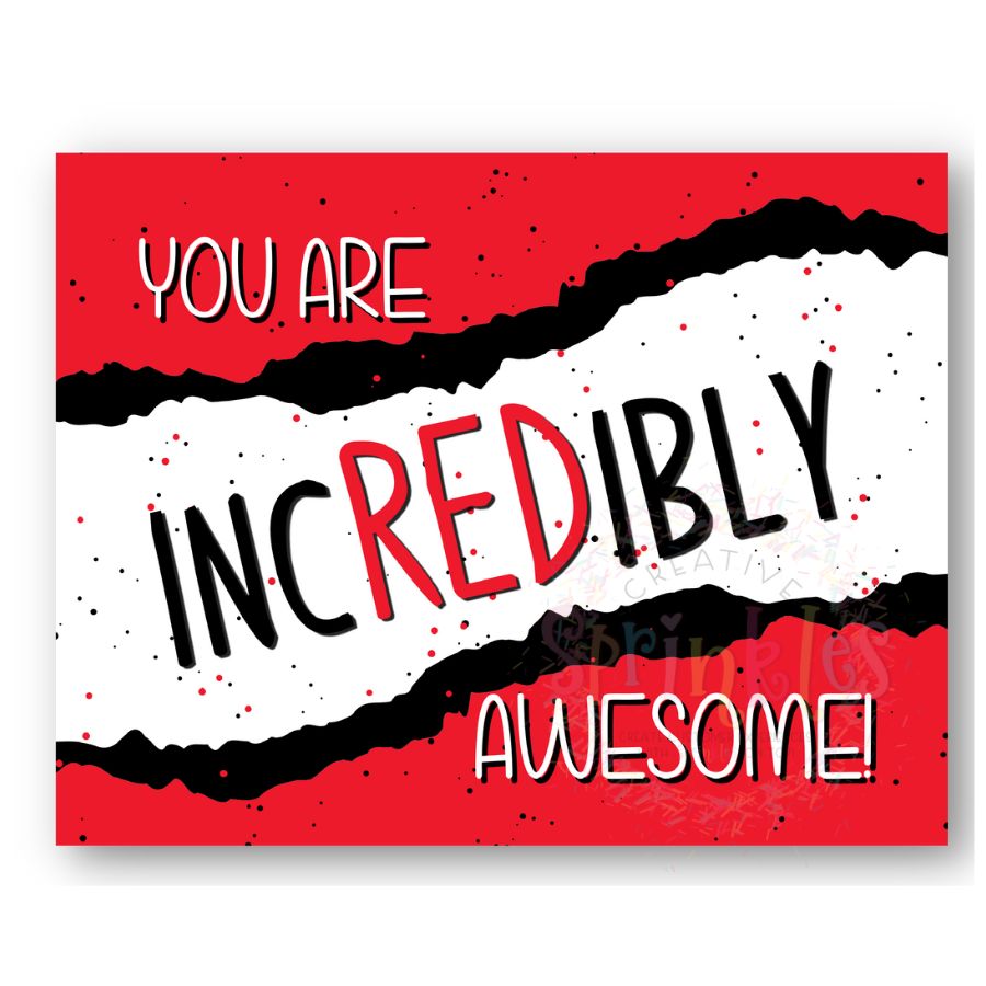 IncREDibly Awesome Postcard – Creative Sprinkles