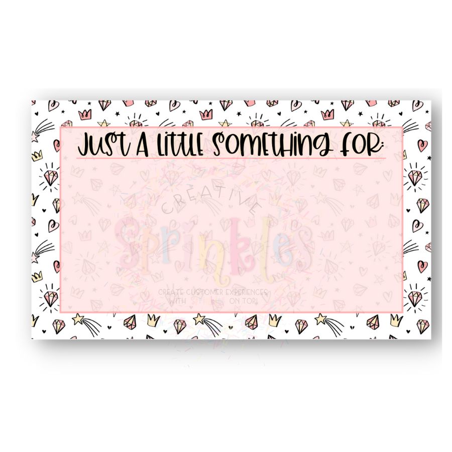 A Little Something Name Sticker – Creative Sprinkles