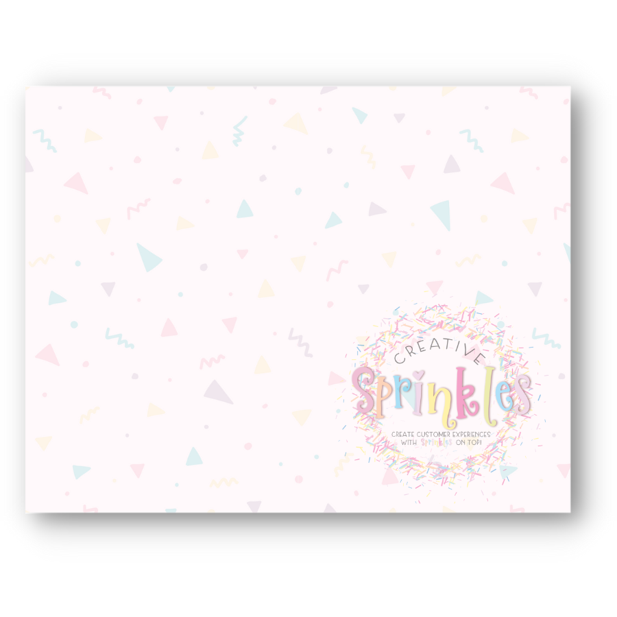 Serious Celebration Postcard – Creative Sprinkles